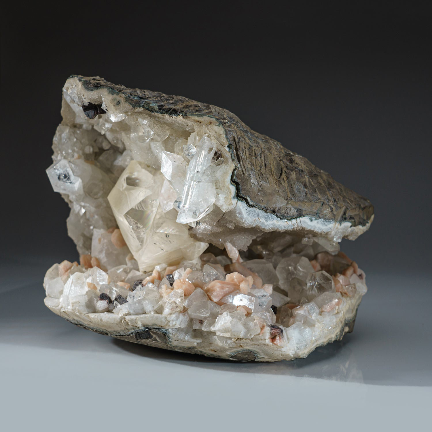 Astro Gallery of Gems Gem Green Apophyllite And Stilbite With Golden ...