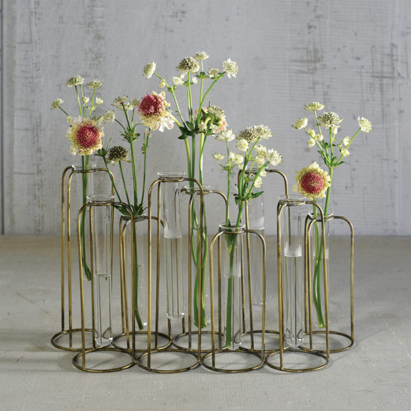 Sand & Stable Lailah Stainless Steel Table Vase | Wayfair
