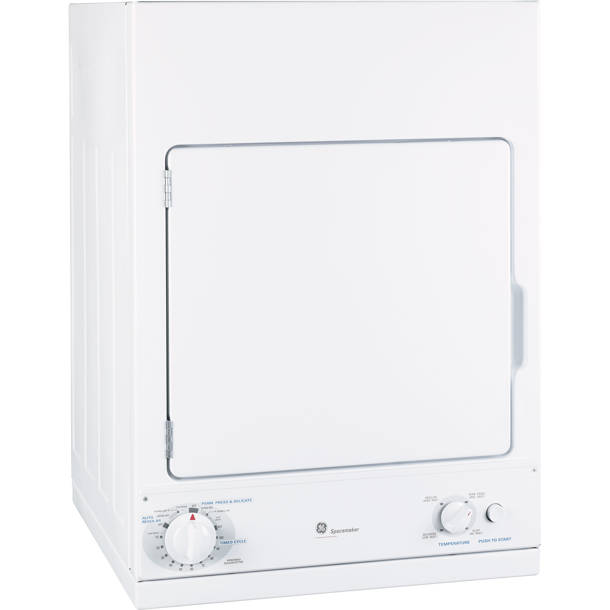GE Appliances Spacemaker® 3.6 Cubic Feet Electric Stackable Dryer in ...