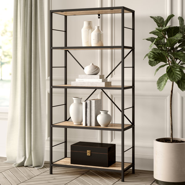 Greyleigh™ Macon 63'' H x 29.88'' W Metal Etagere Bookcase & Reviews ...