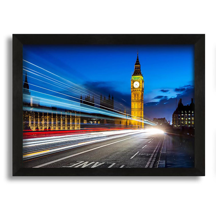 Brayden Studio Big Ben Speed Of Light 5 - Picture Frame Photograph on ...