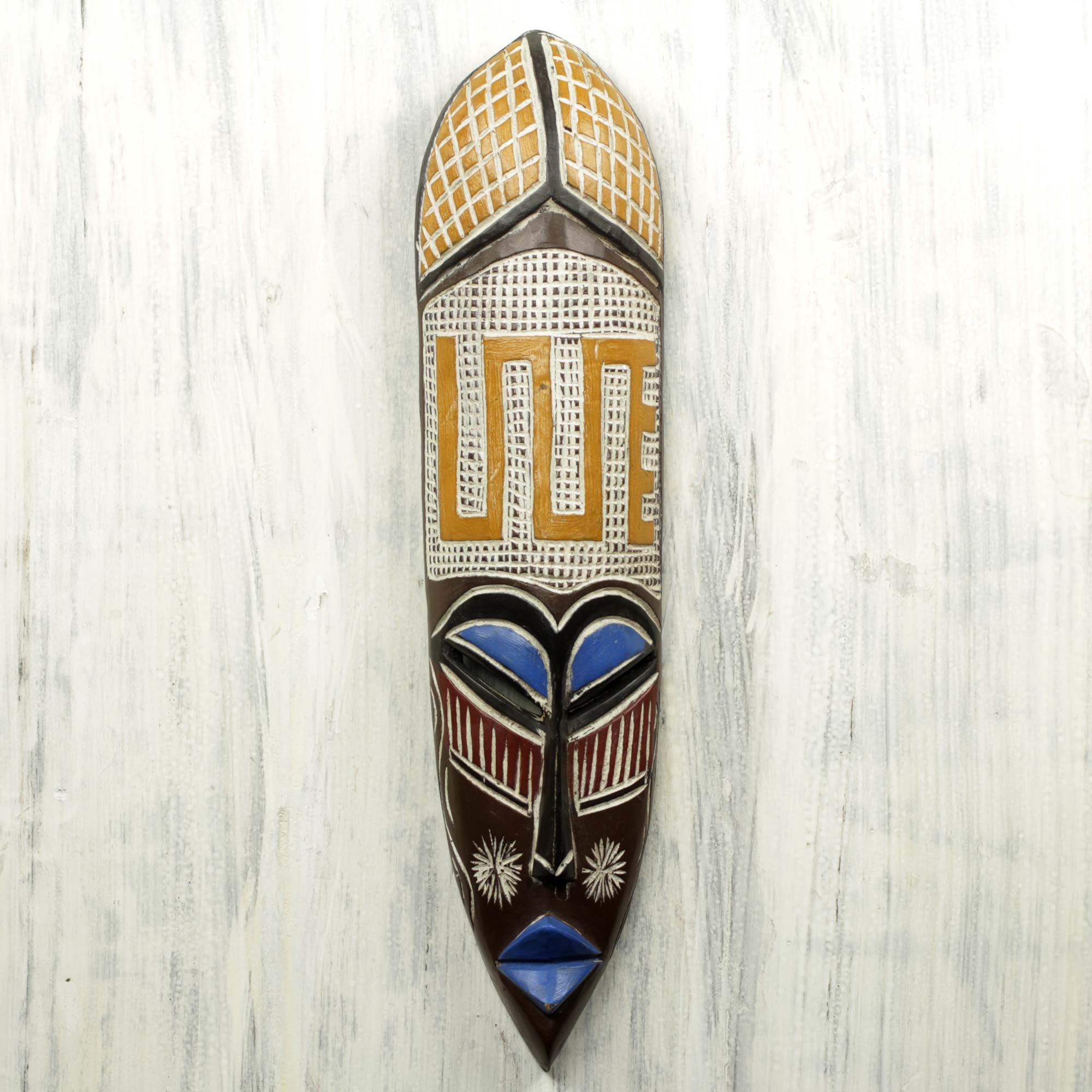 Bungalow Rose Colorful Adinkra Symbol African Mask Wall Decor & Reviews ...