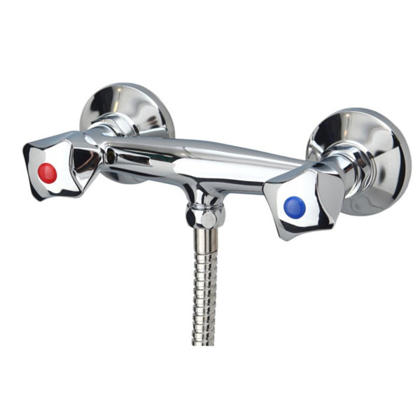 Belfry Bathroom Shower Chrome Mixer Bathroom Wallmounted Classic Tap ...