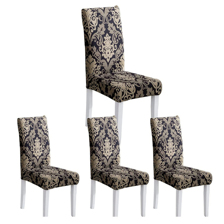 Fleur De Lis Living Box Cushion Dining Chair Slipcover | Wayfair