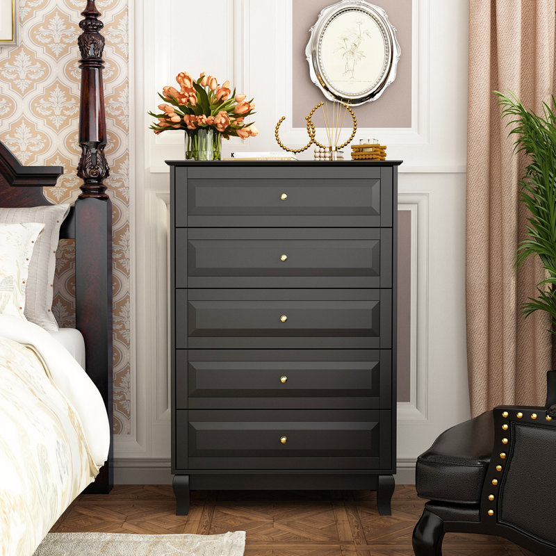 Winston Porter Incrocci 5 - Drawer Dresser & Reviews | Wayfair