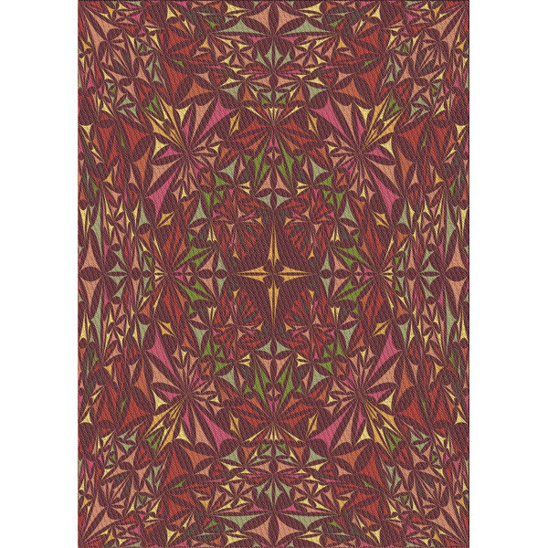 Trinx Red/Brown/Green Rug | Wayfair