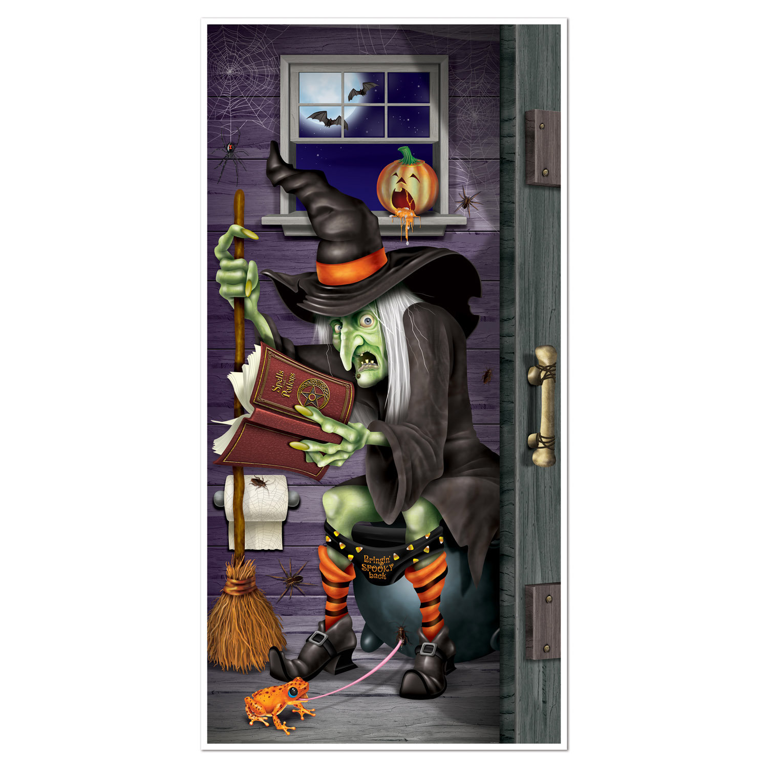 The Holiday Aisle® Witch Restroom Door Mural & Reviews | Wayfair