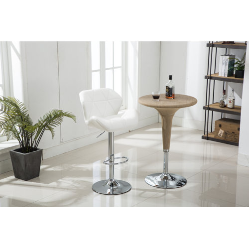Wrought Studio Ferrer Swivel Adjustable Height Stool & Reviews | Wayfair