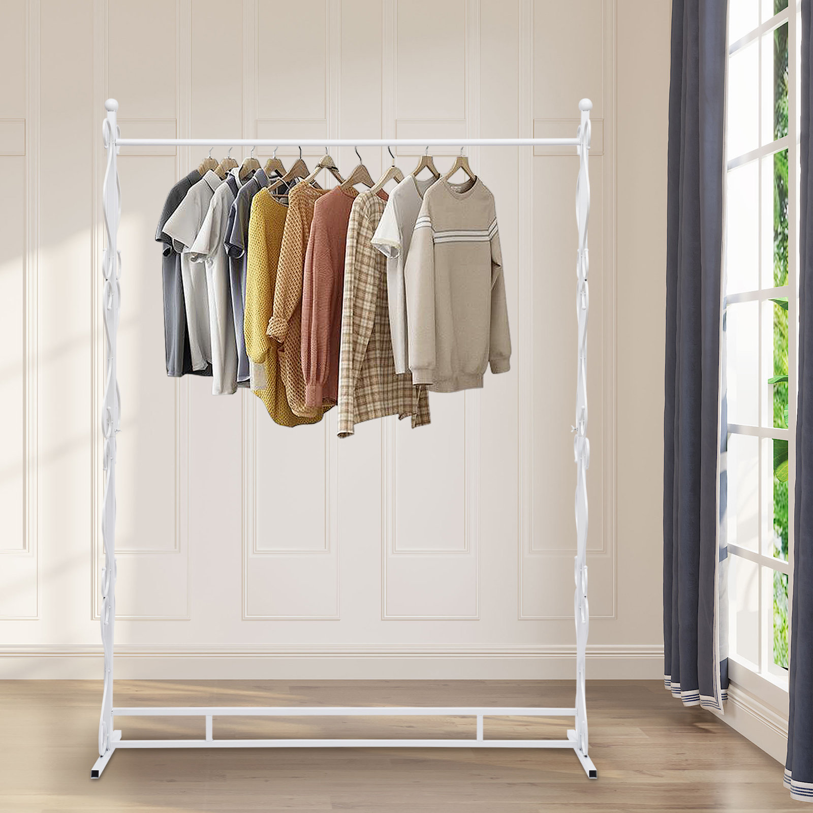 Red Barrel Studio® 59'' Metal Clothes Rack | Wayfair