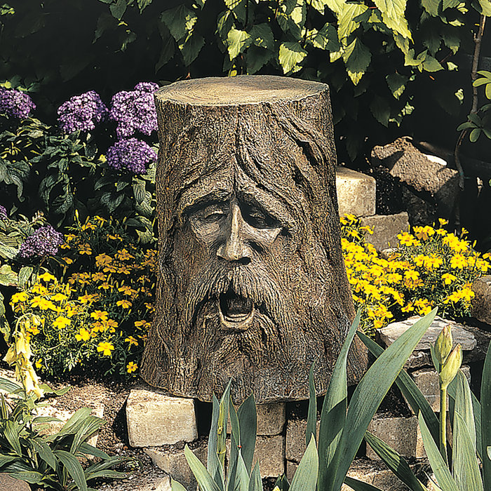 Design Toscano The Odin Tree Stump Statue Table & Reviews | Wayfair