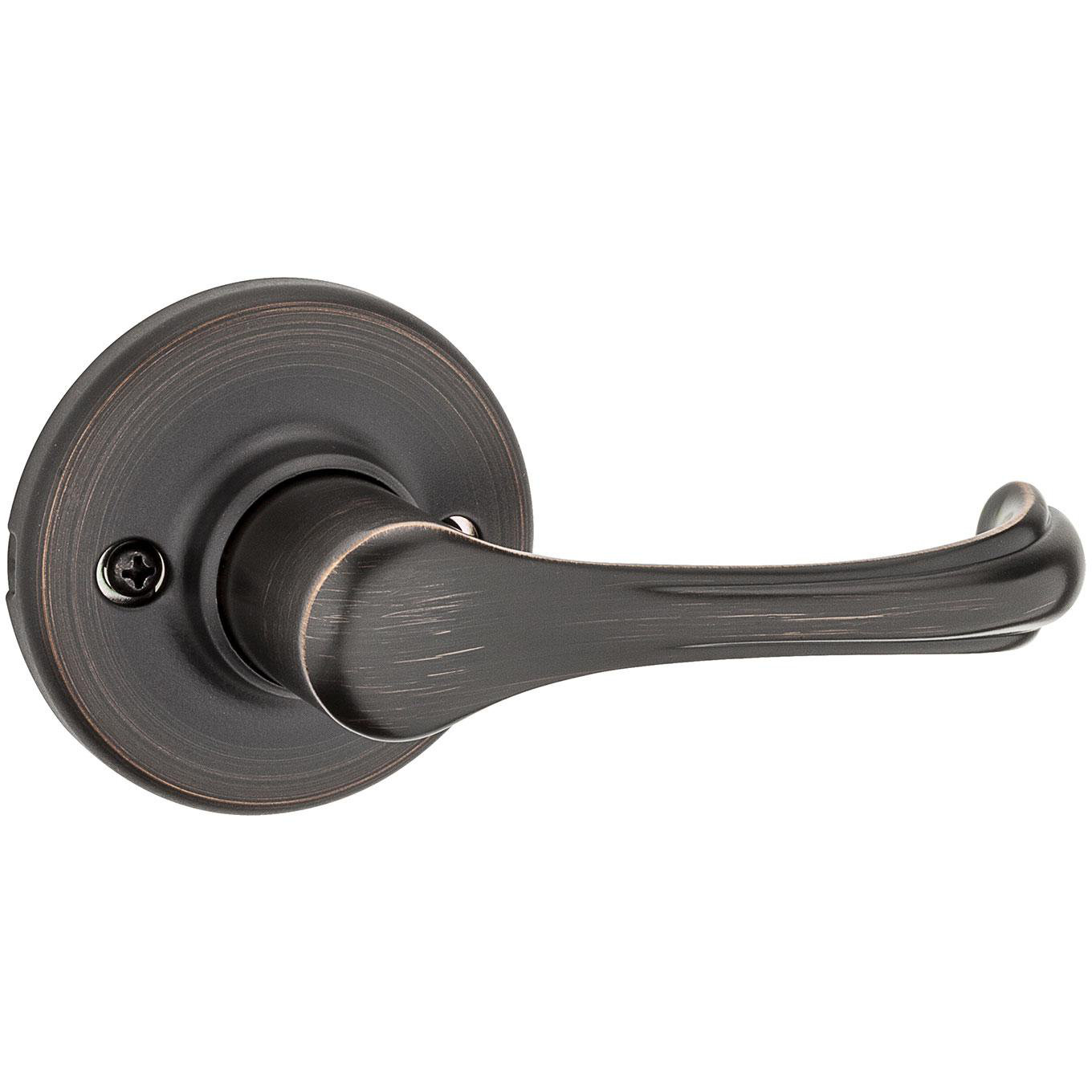 Kwikset Dorian Dummy Door Lever with Round Rosette | Wayfair