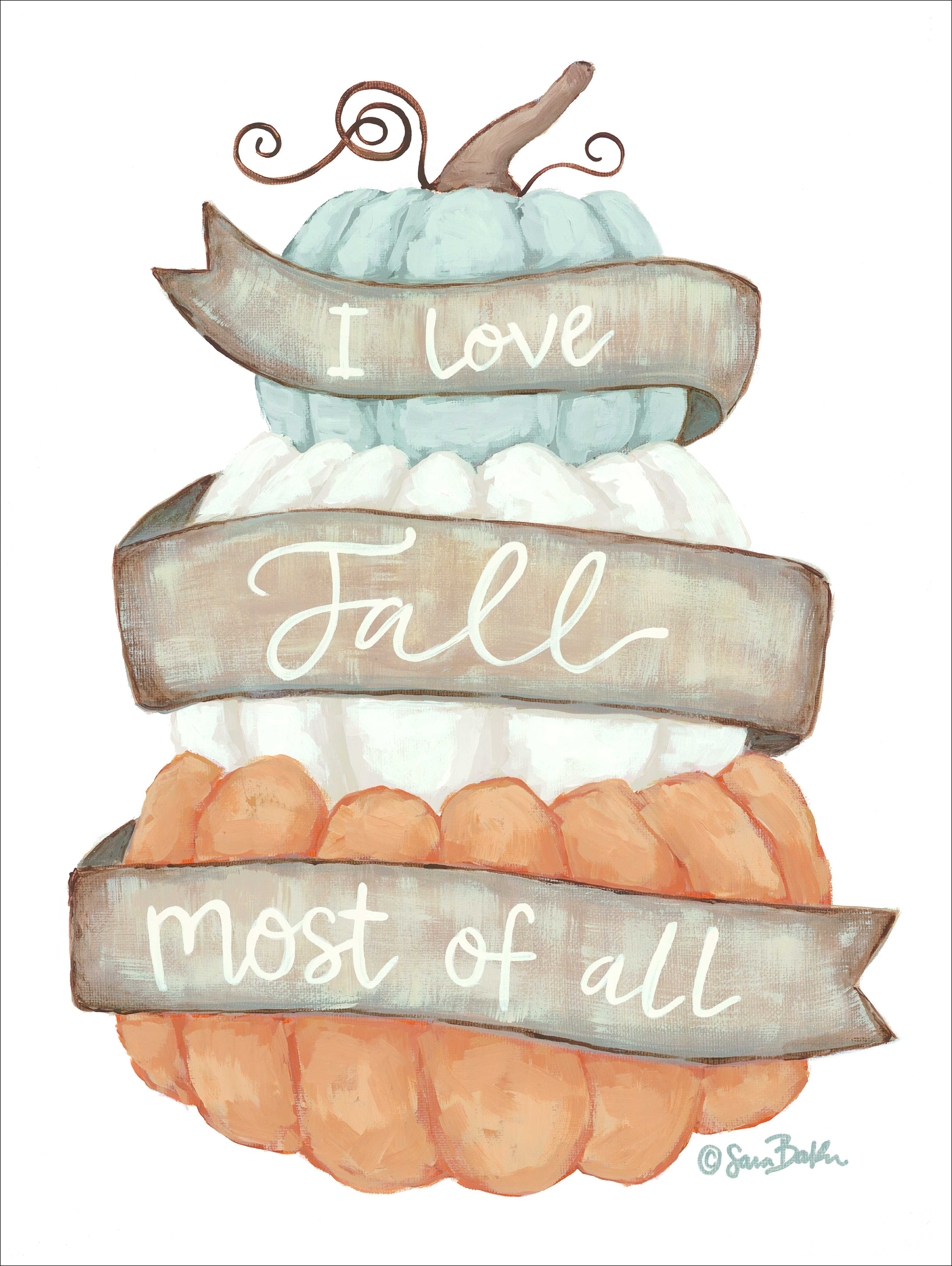 August Grove® I Love Fall On Canvas by Print | Wayfair