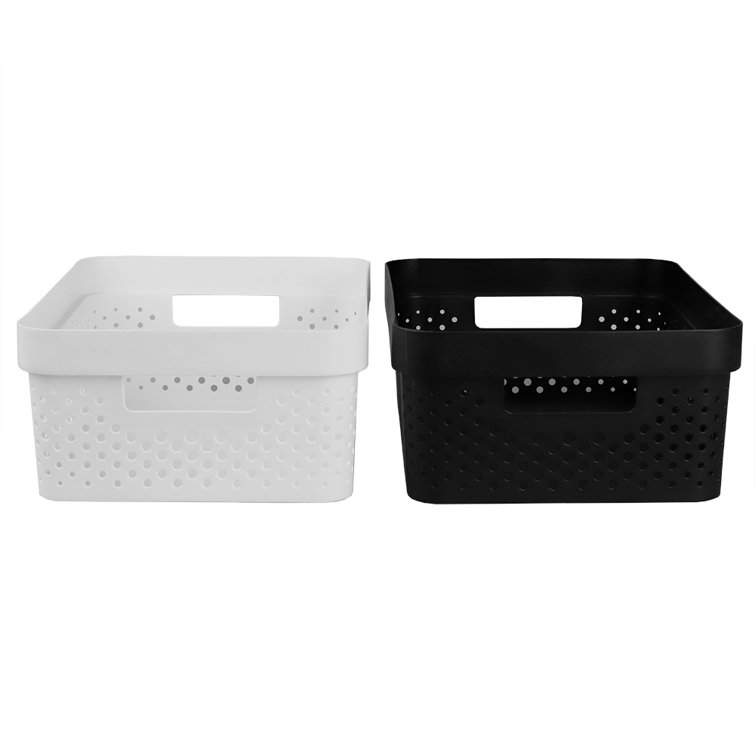 Latitude Run® Large Plastic Basket Set | Wayfair