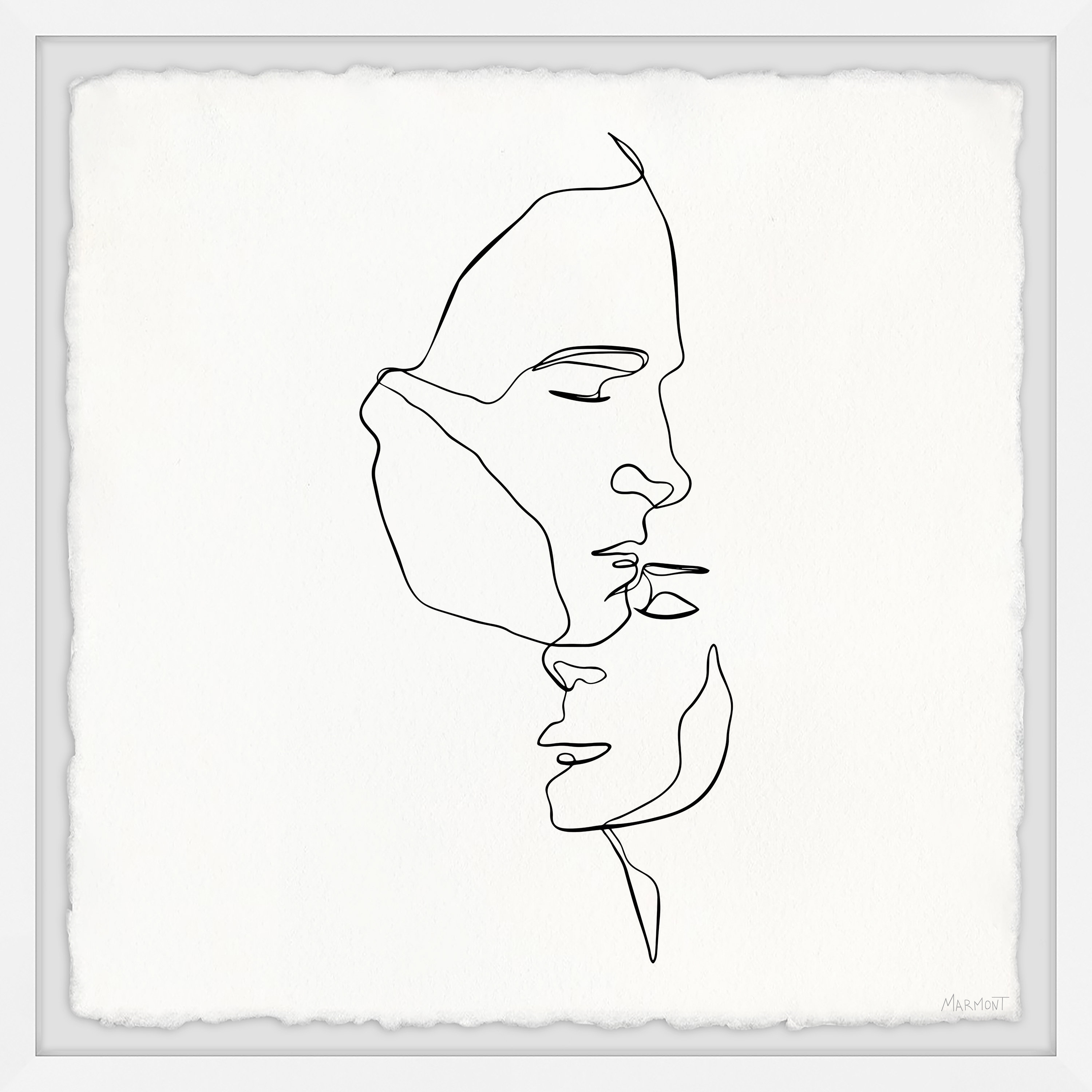 Couple Embrace Drawing