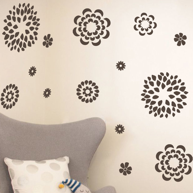 Ophelia & Co. Flower Pattern Wall Decal & Reviews | Wayfair