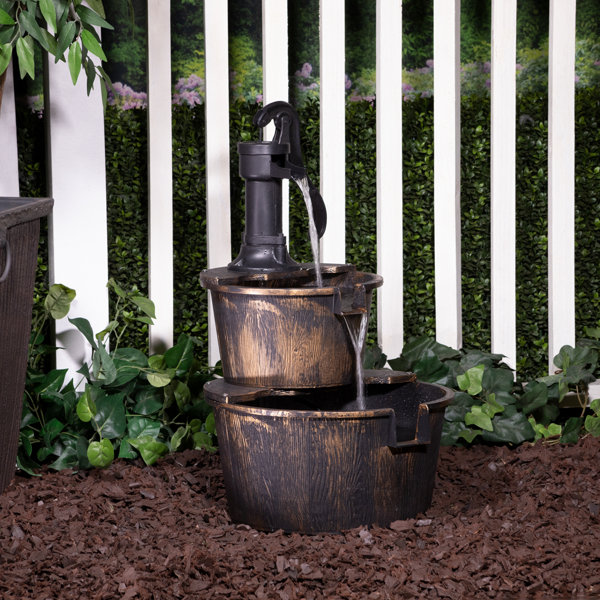 Outdoor-barrel-fountains | Wayfair