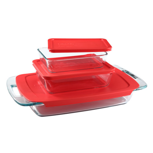 Pyrex Easy Grab 6 Piece Bakeware Set & Reviews | Wayfair