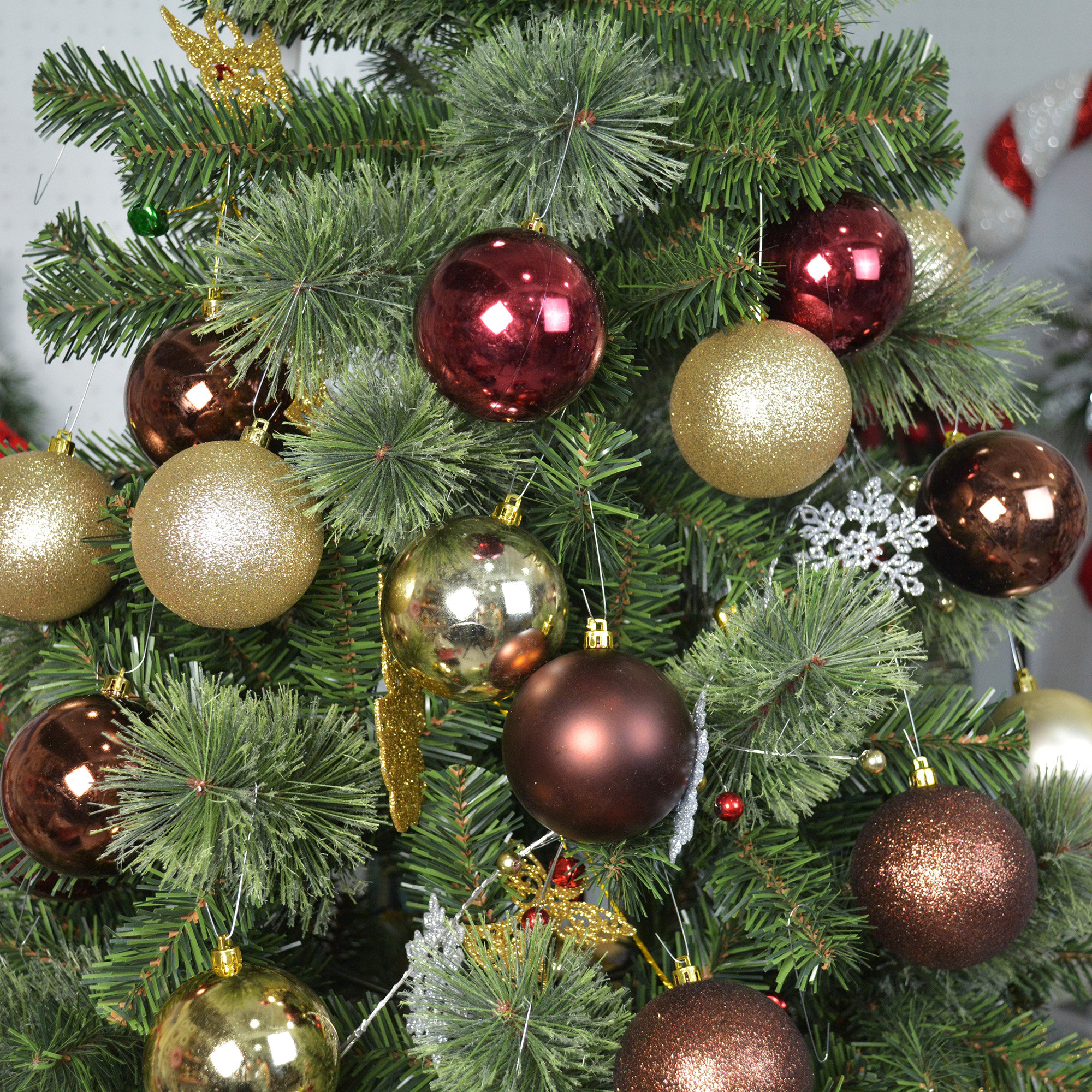 The Holiday Aisle® Shiny Glitter Christmas Ball Ornament & Reviews ...