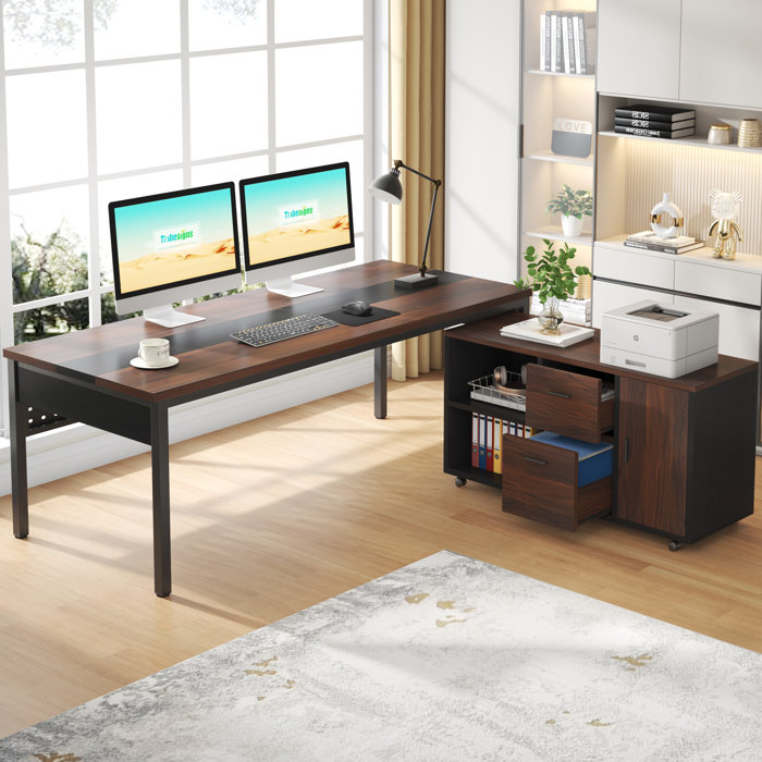 Latitude Run® Beauchesne 70.86'' Desk & Reviews | Wayfair