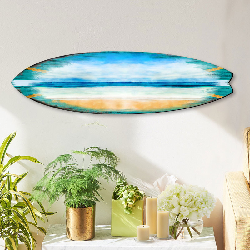 Rosecliff Heights Ocean Surfboard Wooden Wall Décor & Reviews | Wayfair