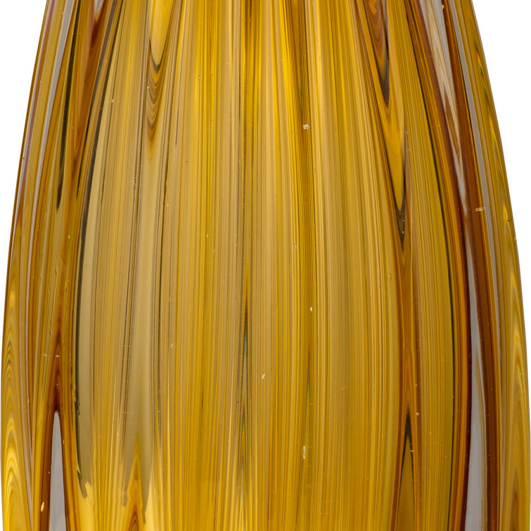 Sagebrook Home Glass, 19" Paperweight Amber | Wayfair