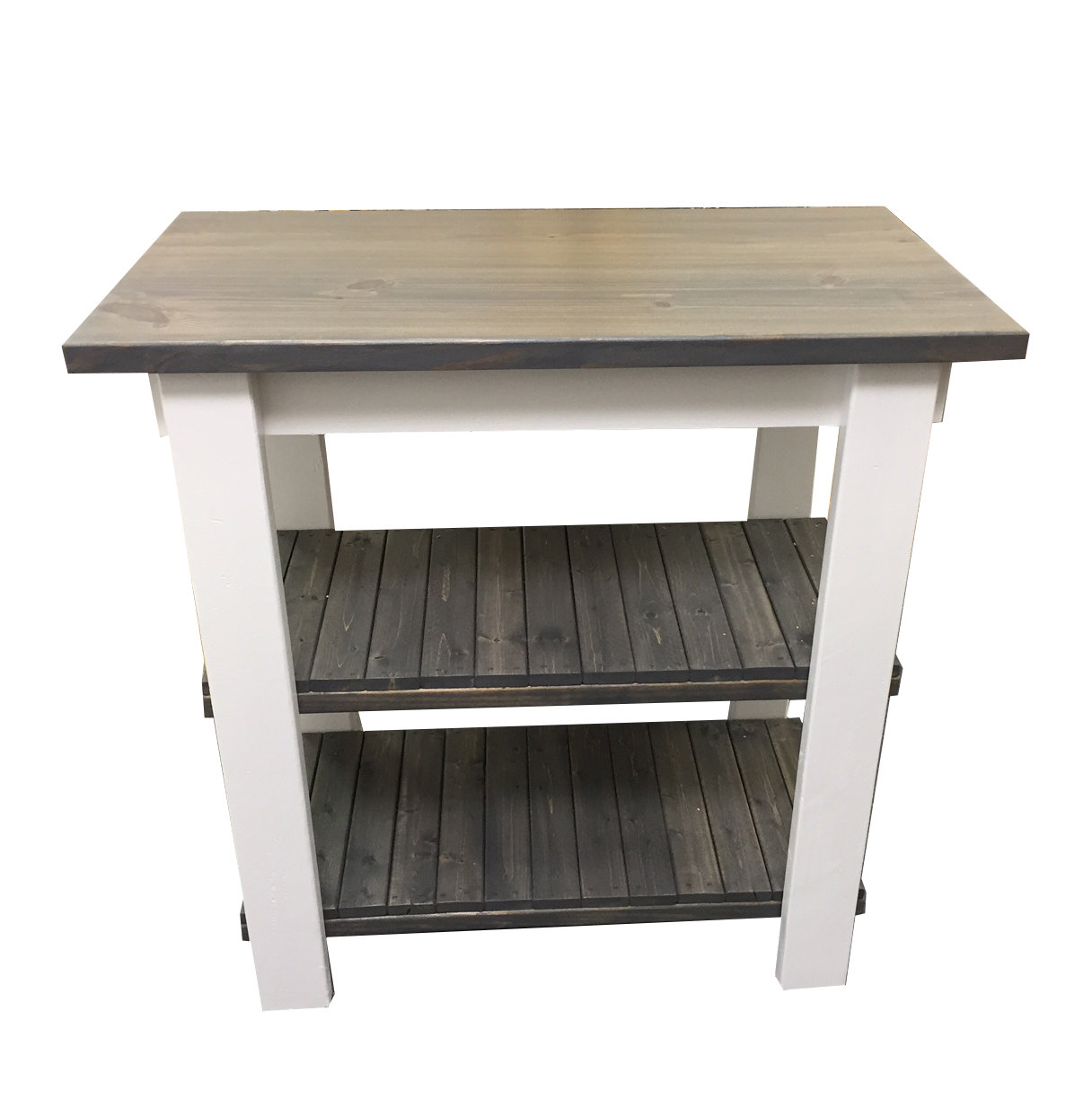 Gracie Oaks Mccardle 36'' Wide Rolling Kitchen Island with Solid Wood ...