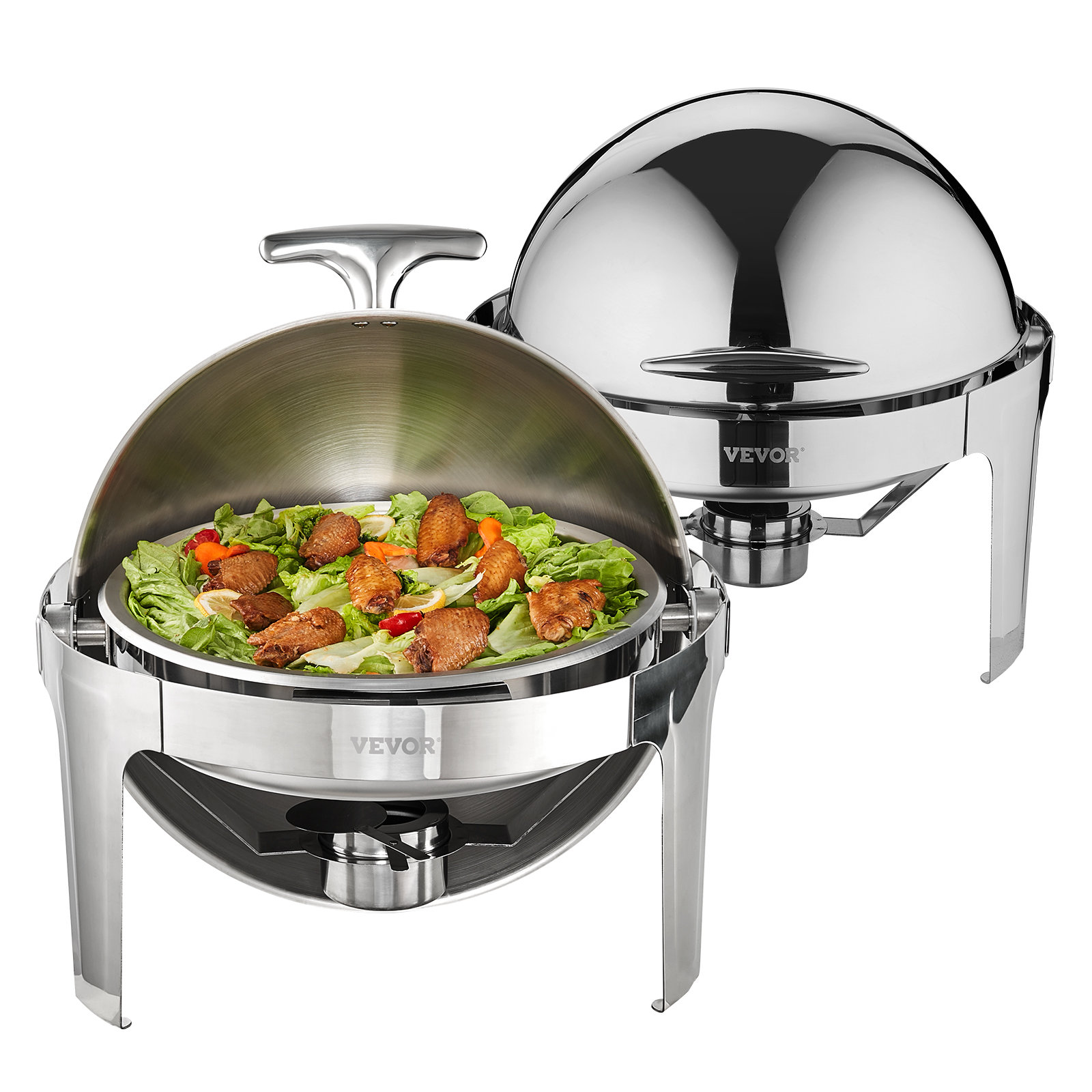 VEVOR Stainless Steel 6 Quarts Round Chafing Dish | Wayfair