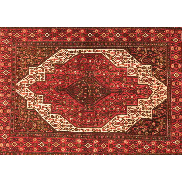 Wayfair Samples Effy Machine Woven / Power Loomed Orange Machine ...