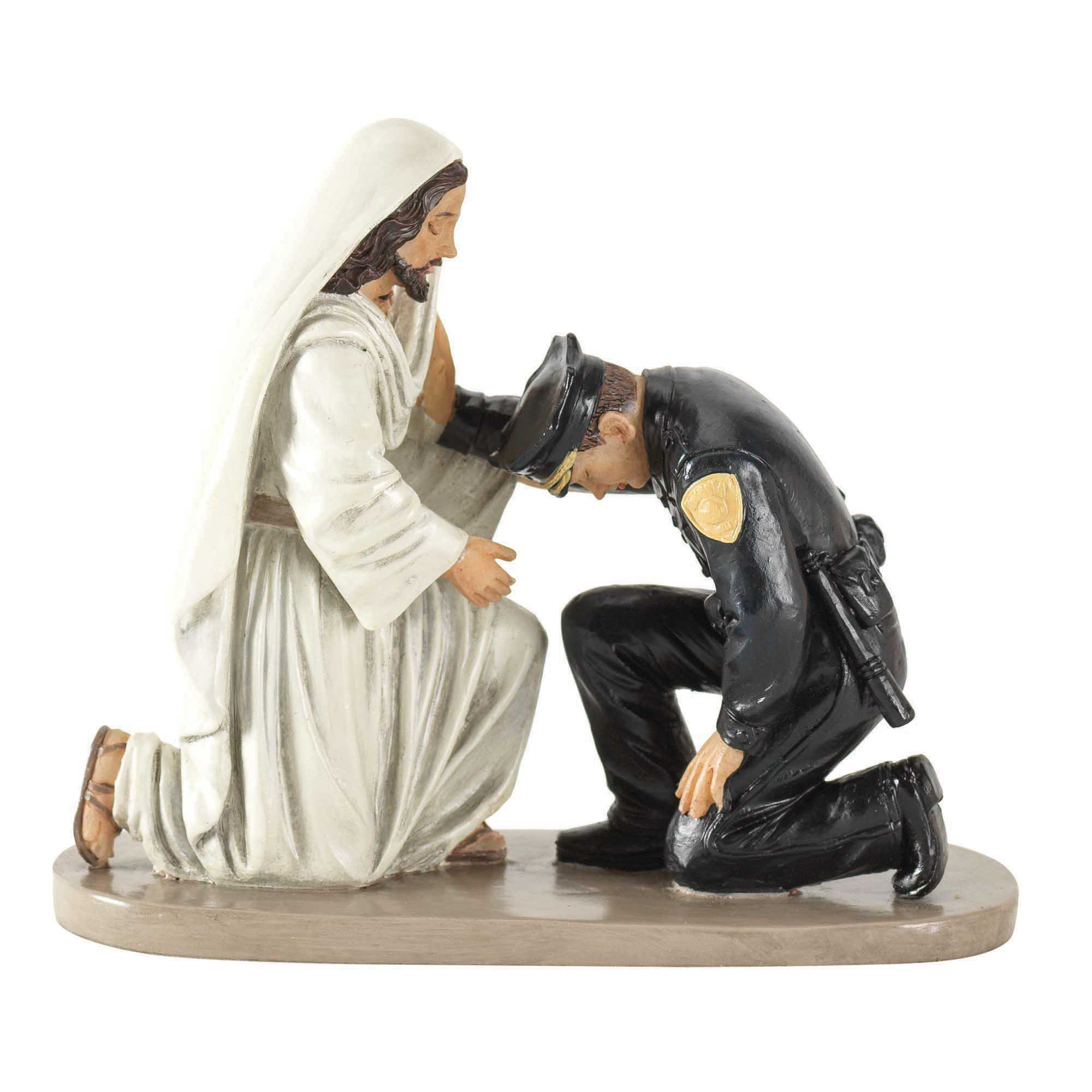 Red Barrel Studio® Jesus and Police Officer Figurine | Wayfair