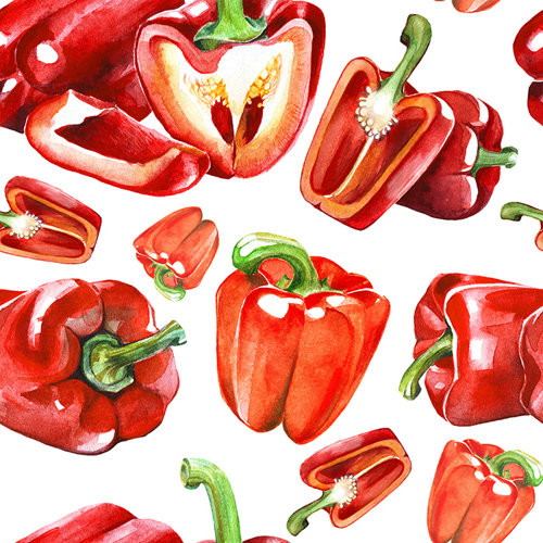 Rosalind Wheeler Ashja Peppers Vegetable Wallpaper | Wayfair.co.uk