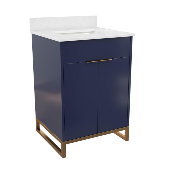 CosmoLiving by Cosmopolitan Leona 24'' Single Bathroom Vanity with ...