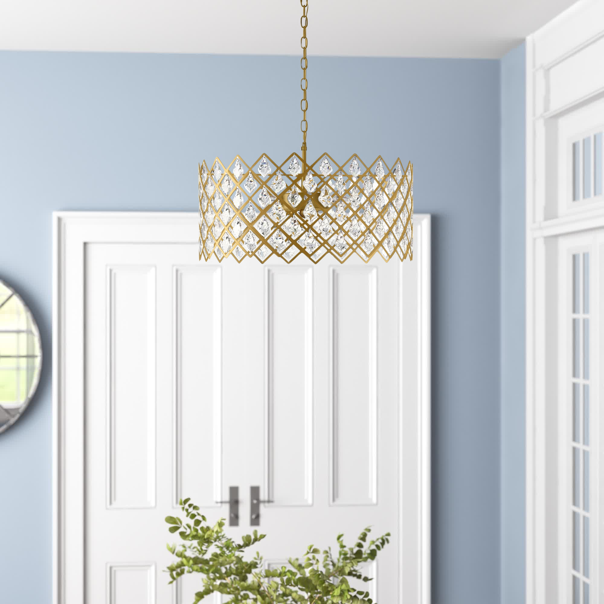 Greyleigh™ Montrose 5 - Light Dimmable Drum Chandelier & Reviews | Wayfair