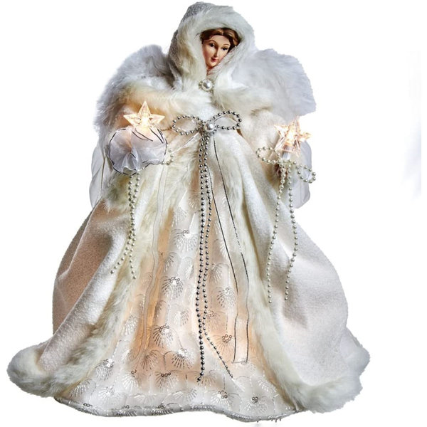 Kurt Adler White Angel Tree Topper & Reviews | Wayfair