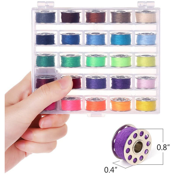 CELLPAK 2 Pack Sewing Thread Kit Bobbins for Sewing Machine Mixed Color ...