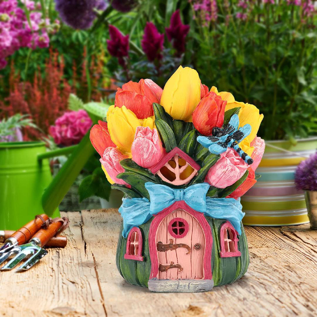 Trinx Briara Fairy House Garden Statue | Wayfair