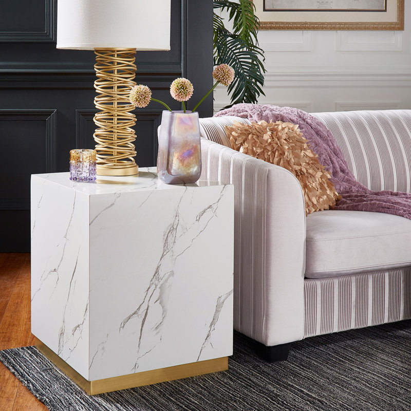 Kingstown Home Roman 24'' Tall Block End Table & Reviews | Wayfair