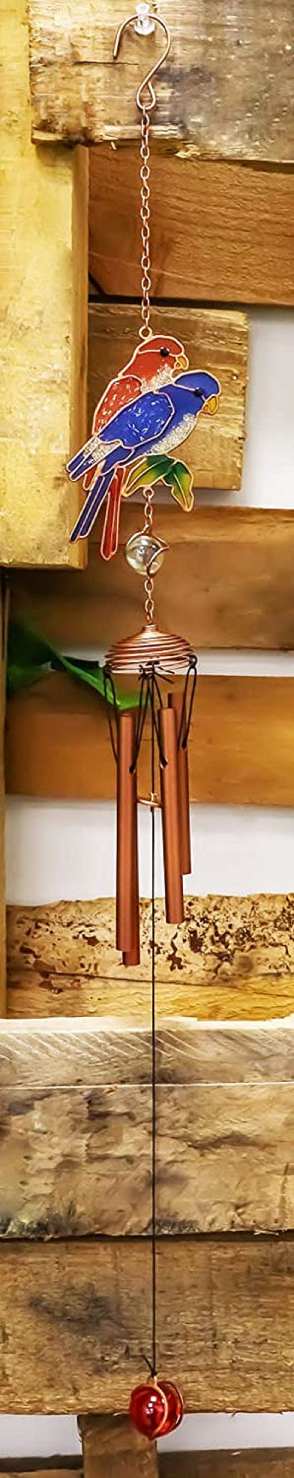Bayou Breeze Marienthal Tropical Rainforest Parrots Wind Chime | Wayfair