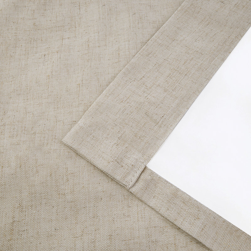 Wade Logan® Algia Linen Blackout Curtain Pair & Reviews | Wayfair