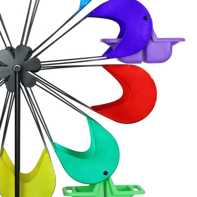 Exhart Coney Island Hand Painted Ferris Feeder Bird Feeder and Spinner ...