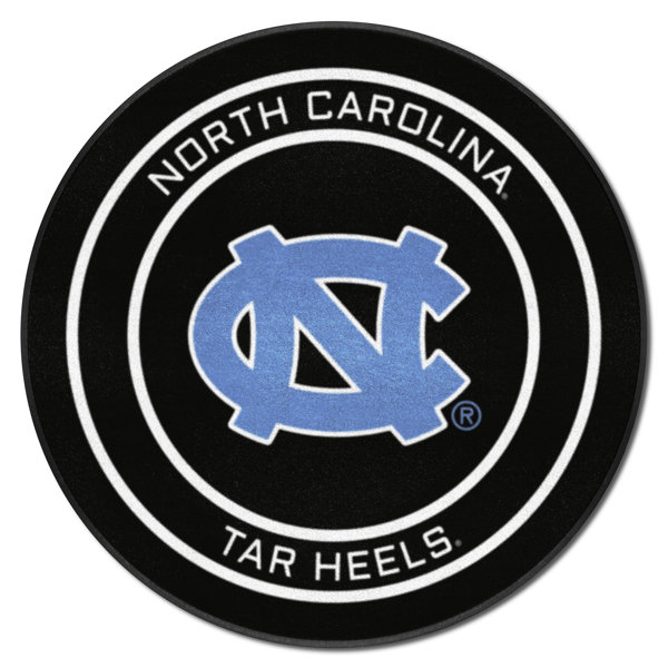 FANMATS North Carolina_North Carolina Hockey Puck Rug - 27In. Diameter ...