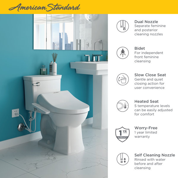 American Standard Inax Toilet Seat Bidet Faucet Included & Reviews ...