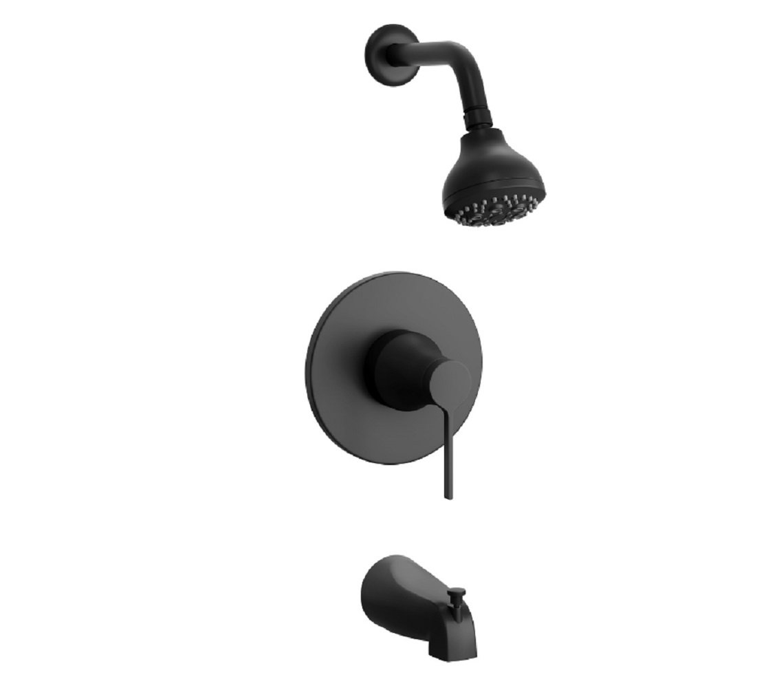 Proflo Single Handle Tub And Shower Trim In Matte Black | Wayfair