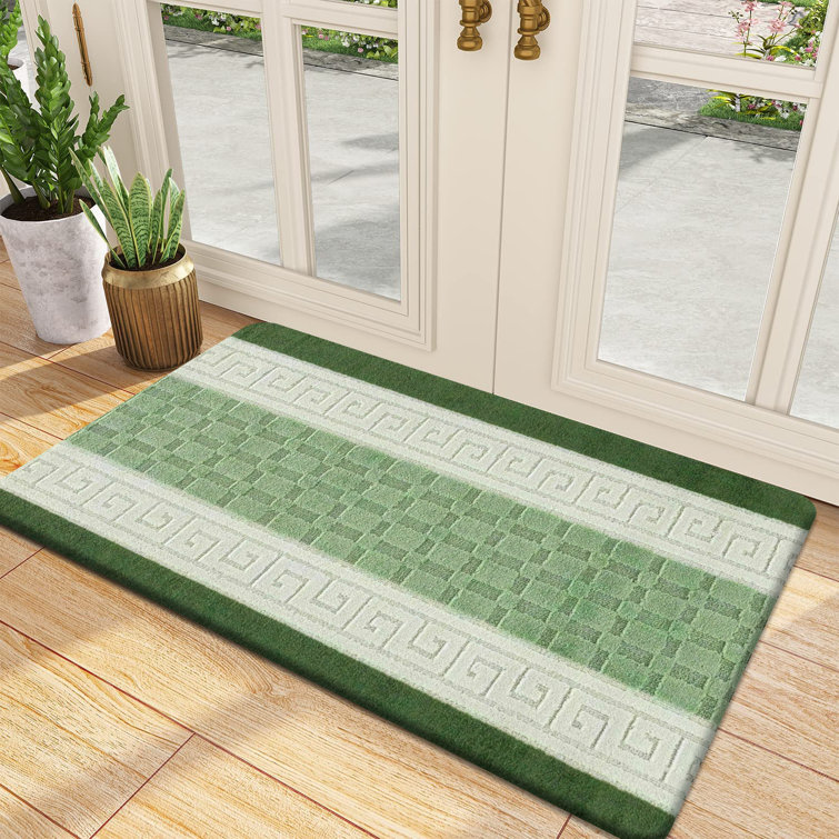 Fairmont Park Gertraut Power Loomed Green/White Rug | Wayfair.co.uk