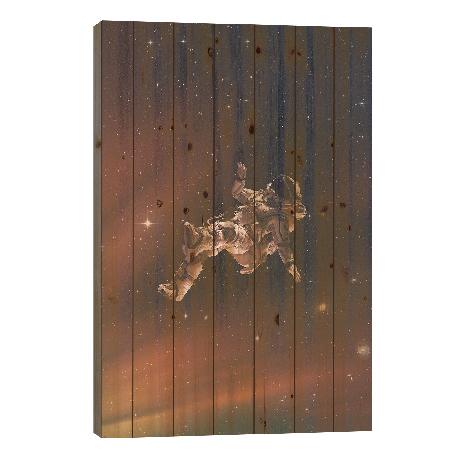 Latitude Run® Lost In Space On Wood by Andreas Lie Graphic Print | Wayfair
