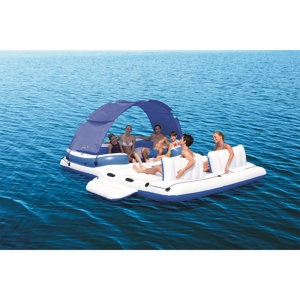 Bestway Hydro-Force Tropical Breeze 6 Person Inflatable Party Island ...