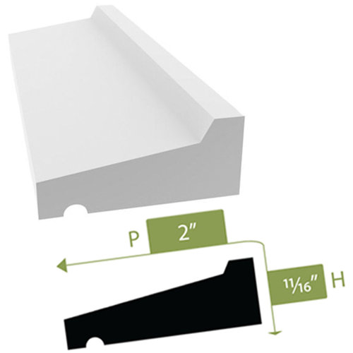 PCI Enterprises PVC Drip Cap Moulding | Wayfair