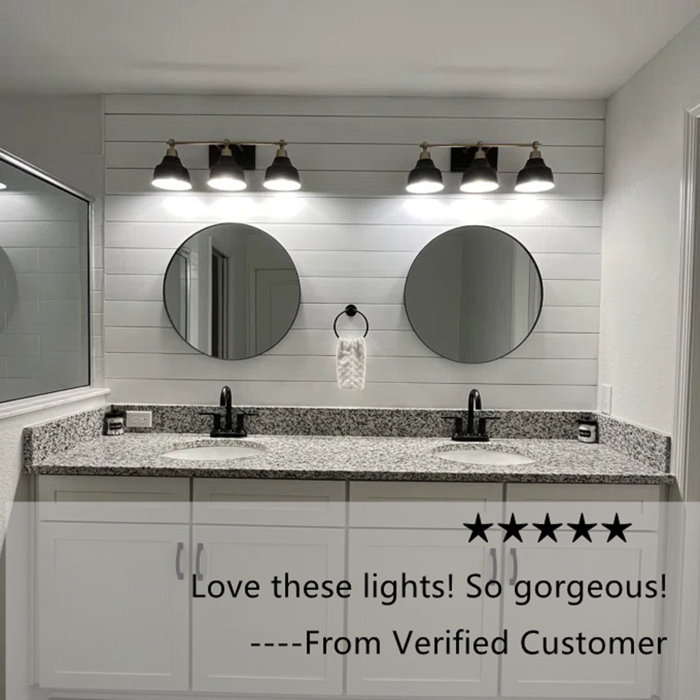 17 Stories Escarment 3 - Light Dimmable Vanity Light & Reviews | Wayfair
