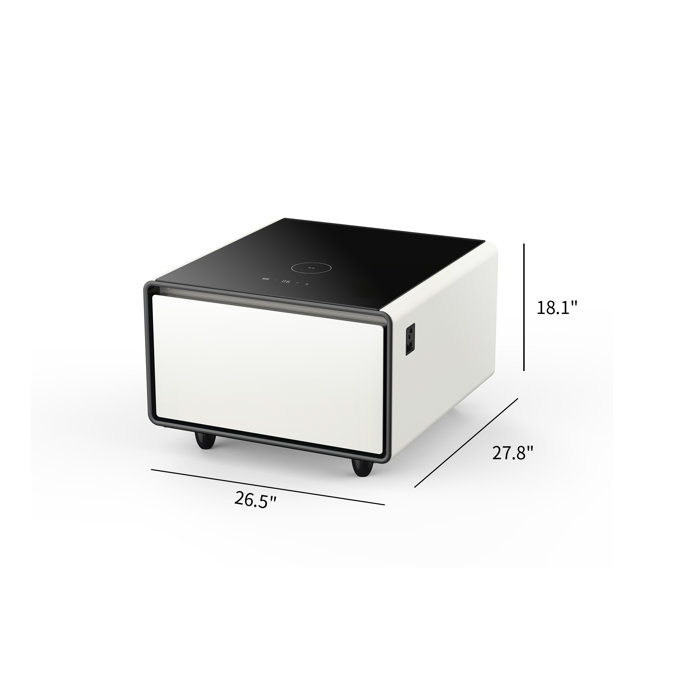 Livtab Smart End Table with Fridge and Built-In Outlets & Reviews | Wayfair
