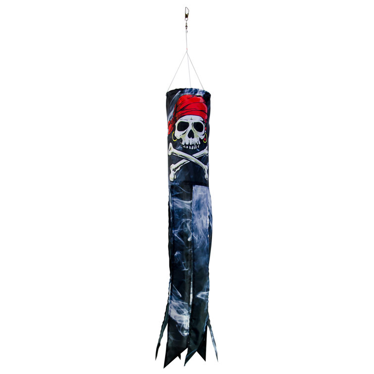 Trinx Smokin' Pirate 30" Windsock | Wayfair