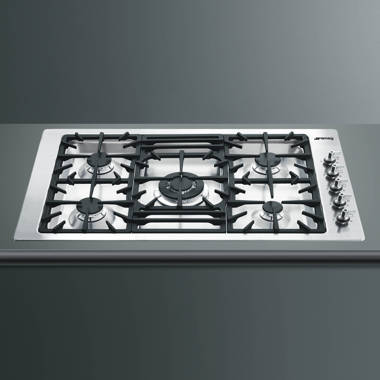 SMEG Classic 30'' Stainless Steel Gas 5 Burner Cooktop | Wayfair